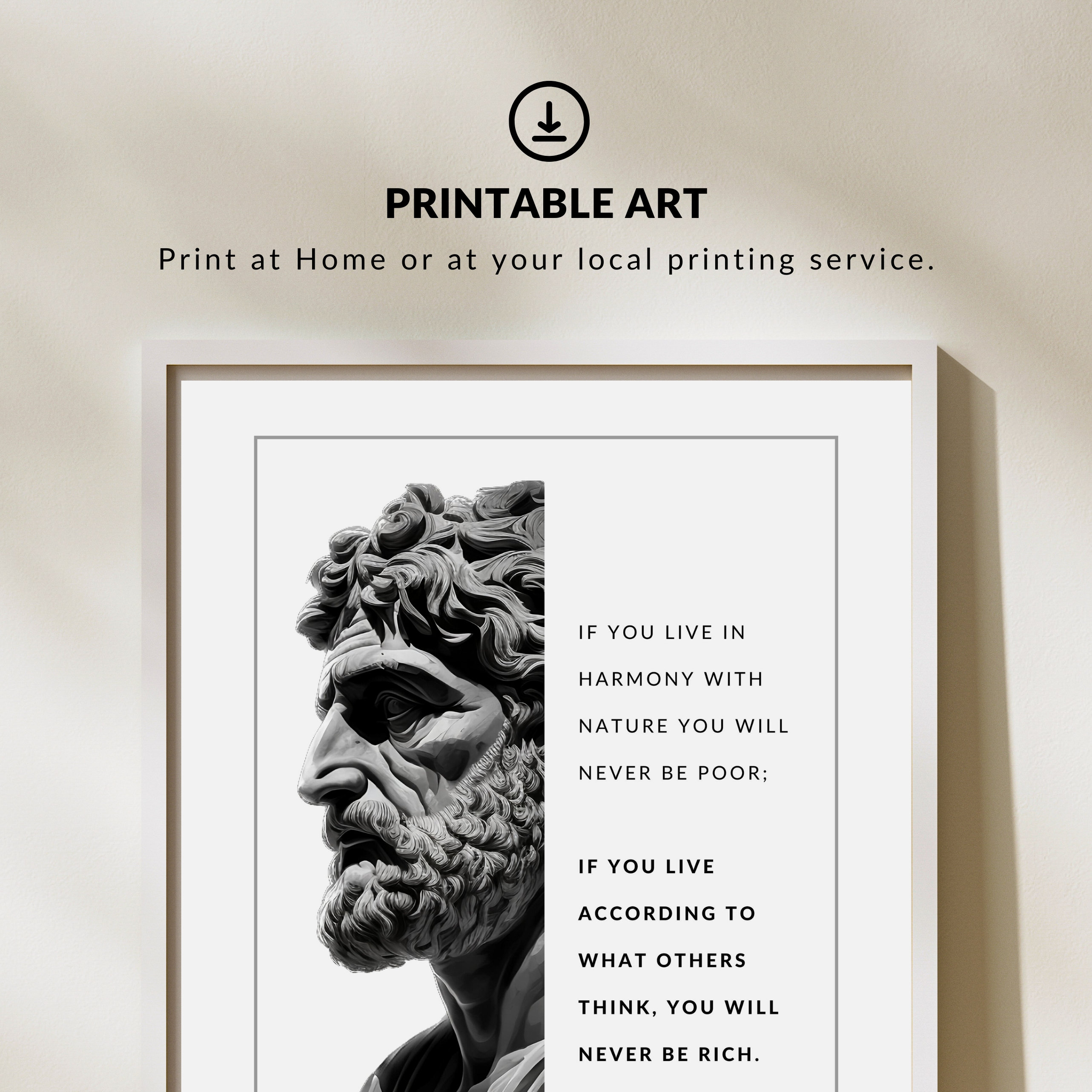 Seneca Philosophy Quote, Stoicism Poster, Gift for Stoics, Philosophy ...