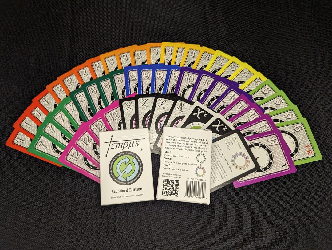 Tempus® - Brain Training Playing Cards for Students and Educators. - Etsy
