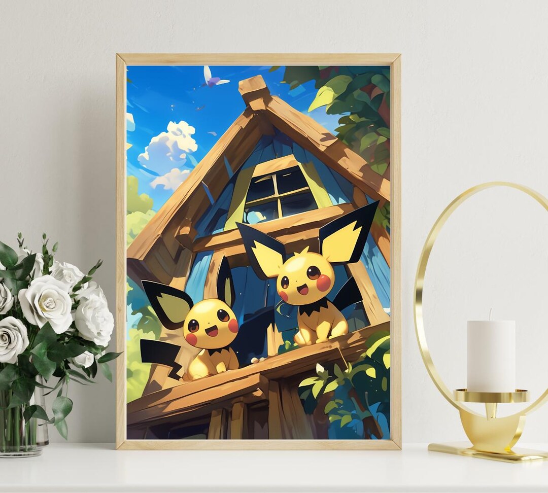 Pichu Cute Aesthetic, Digital Art, Anime Poster, High Quality ...