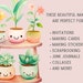 Watercolour Kawaii Pot Plant Clipart Cute Flower Pot Plants PNG Digital ...