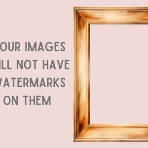 Watercolour Wooden Frame Clipart Rustic Scrapbooking Frames PNG Digital ...