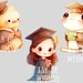 Watercolour Graduation Clipart Kawaii Graduation Bear PNG Digital Image ...
