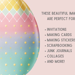 Watercolour Pastel Easter Eggs Clipart - Easter Rainbow PNG Digital ...