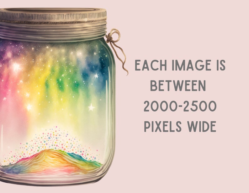 Watercolour Bright Rainbow Jars Clipart - Glass Jar PNG Digital Image ...