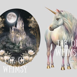 Watercolour Unicorn Princess Clipart Pastel Fairytale PNG Digital Image ...