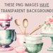 Watercolour Shabby Chic Kitchen Clipart Retro Baking PNG Digital Image ...