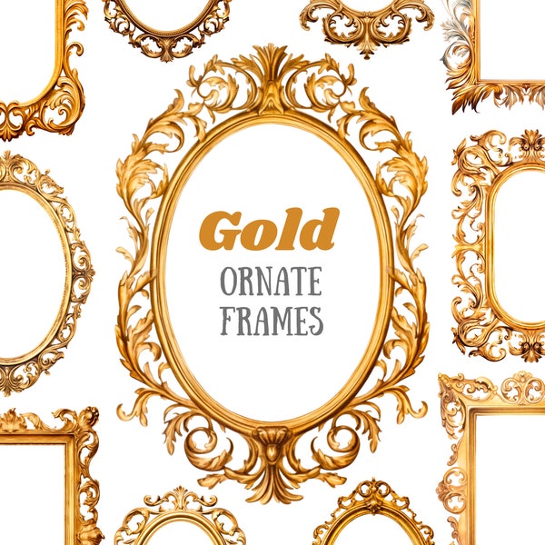Ornate Gold Frames - Etsy