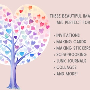 Watercolour Pastel Rainbow Tree Clipart Fantasy Forest PNG Digital ...