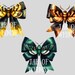 Watercolour Moth Bow Clipart Gothic Spooky Bow PNG Digital Image ...