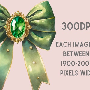 Watercolour Royal Fantasy Bows Clipart - Princess Bows PNG Digital ...
