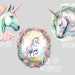 Watercolour Spring Unicorn Clipart Fantasy Horses PNG Digital Image ...