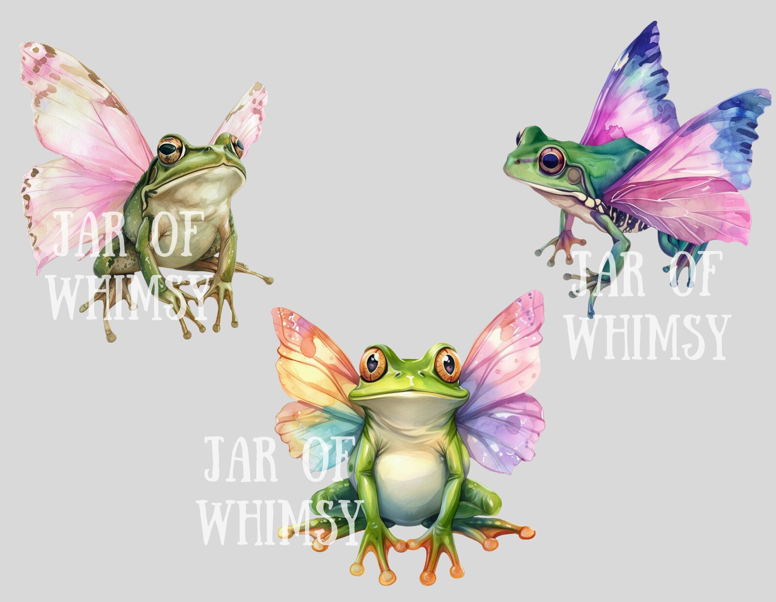 Watercolour Fairy Frog Clipart Spring Frog Fairies PNG Digital Image ...