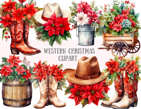Oclipart Country Christmas Cowboy Christmas Clipart Free | Free Images