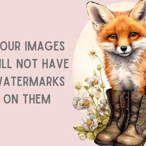 Watercolour Rustic Fox Clipart Vintage Storybook Foxes PNG Digital ...