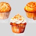 Watercolour Muffin Clipart Delicious Cupcake Bakery Treat PNG Digital ...