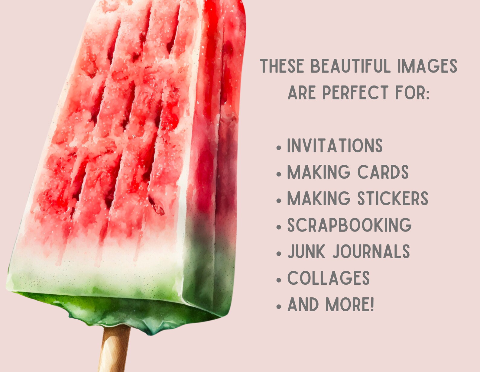 Watercolour Watermelon Clipart Summer Fruit PNG Digital Image Downloads ...