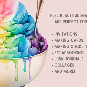Watercolour Rainbow Sweet Treats Clipart - Donut Lollipop PNG Digital ...