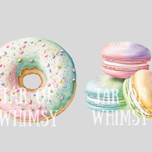 Watercolour Pastel Easter Treats Clipart - Easter Eggs PNG Digital ...