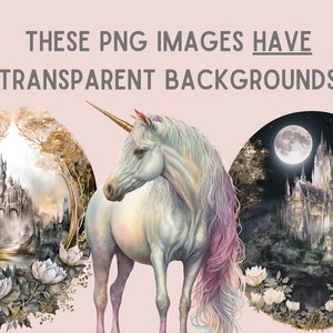 Watercolour Unicorn Princess Clipart Pastel Fairytale PNG Digital Image ...