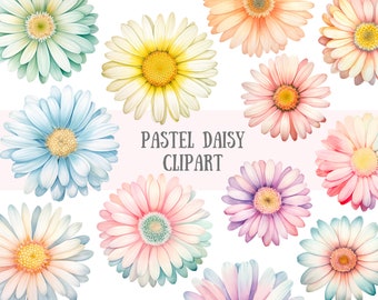 Watercolour Pastel Rose Clipart Spring Flower PNG Digital Image ...