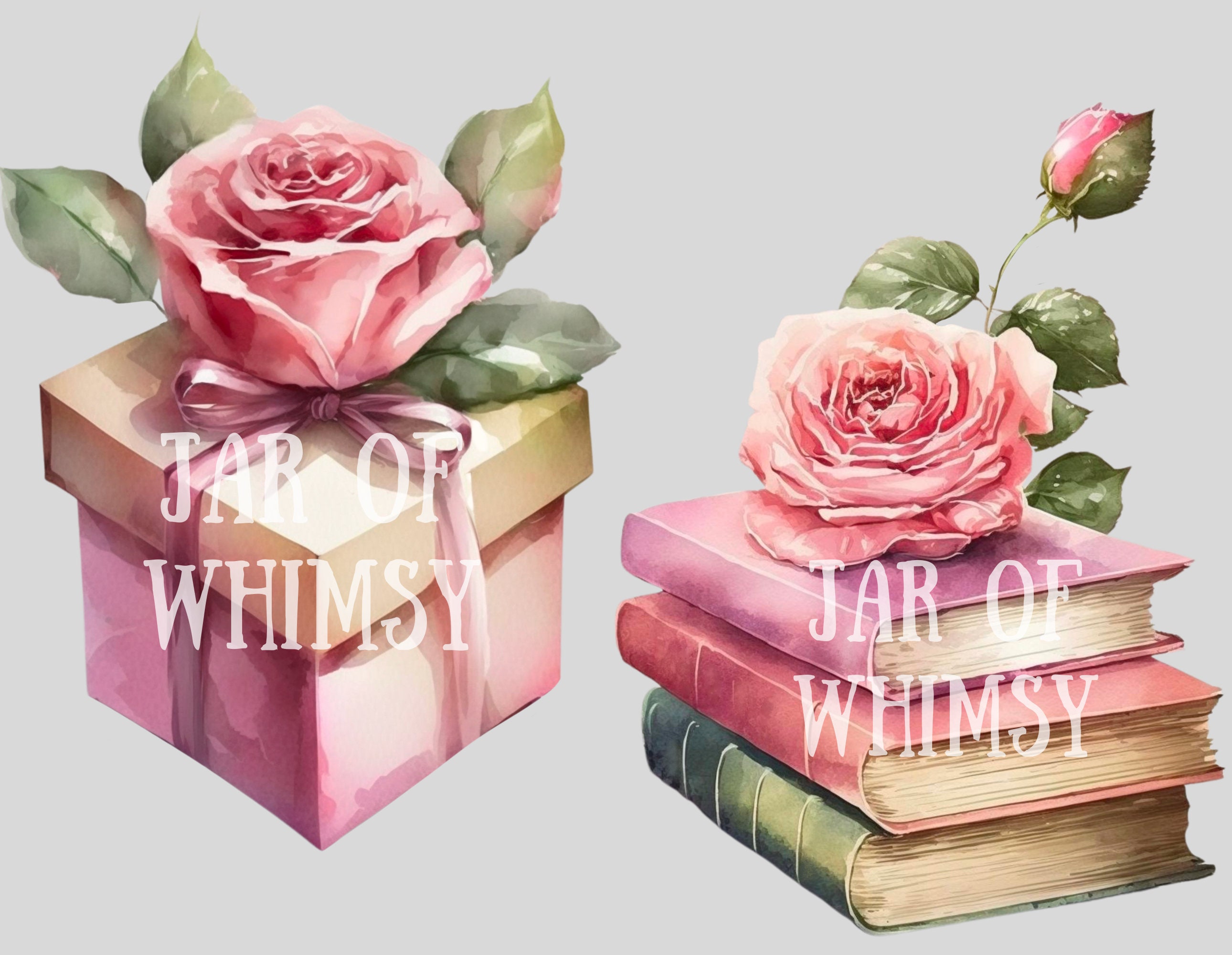Watercolour Pink Rose Mothers Day Clipart - Mom Mum PNG Digital Image ...