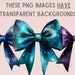 Watercolour Galaxy Bows Clipart Gothic Space Bow PNG Digital Image ...