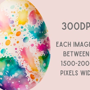 Watercolour Rainbow Easter Eggs Clipart - Spring Rainbow PNG Digital ...
