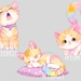 Watercolour Rainbow Kitty Clipart Cute Rainbow Cat PNG Digital Image ...