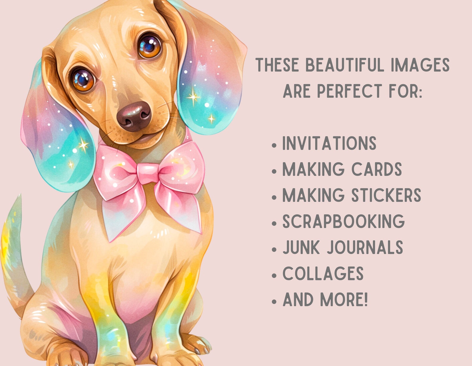 Watercolour Sparkly Rainbow Dog Clipart Magical Rainbow Puppy PNG ...