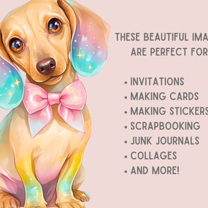 Watercolour Sparkly Rainbow Dog Clipart Magical Rainbow Puppy PNG ...