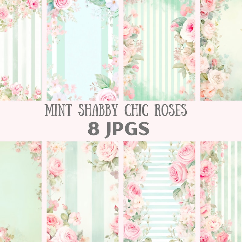 Mint Shabby Chic - Etsy