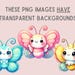 Watercolour Kawaii Butterfly Clipart Colourful Cute Chibi PNG Digital ...