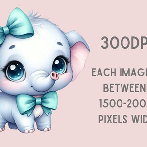 Watercolour Blue Baby Animal Clipart Baby Boy Animals PNG Digital Image ...