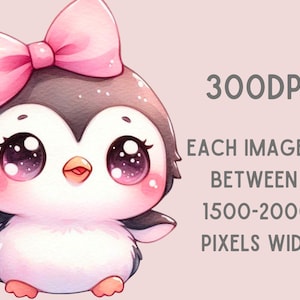 Watercolour Pink Baby Animal Clipart Baby Girl Animals PNG Digital ...