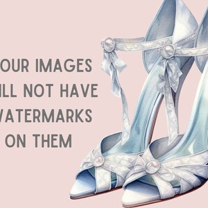 Watercolour Wedding Heels Clipart Bridal Shoes PNG Digital Image ...