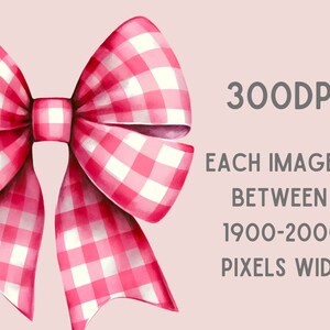 Watercolour Hot Pink Bows Clipart - Bright Pink Satin Bow PNG Digital ...