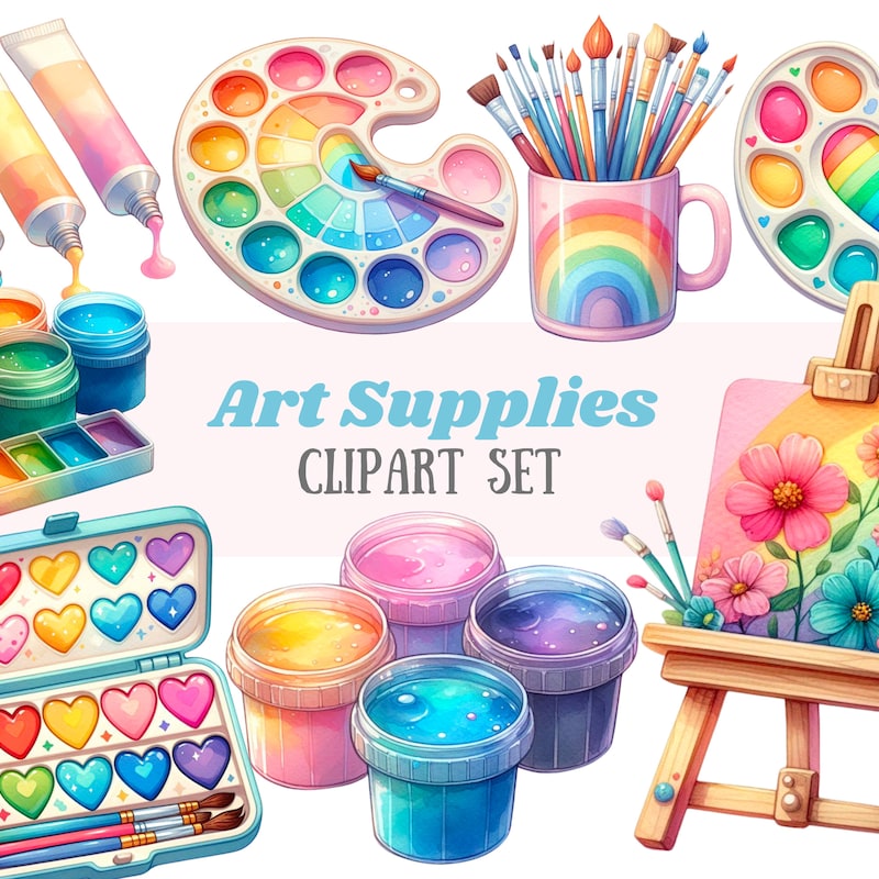 Rainbow Paint Preschool - Etsy UK