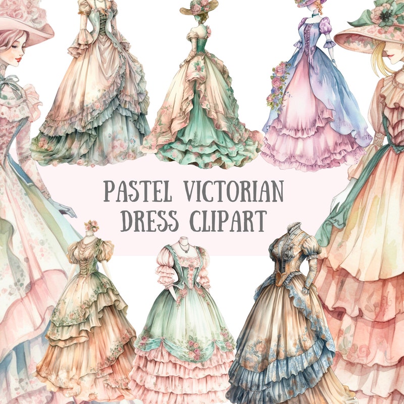 Victorian Pastel Dresses - Etsy