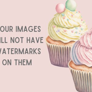 Watercolour Pastel Easter Treats Clipart - Easter Eggs PNG Digital ...