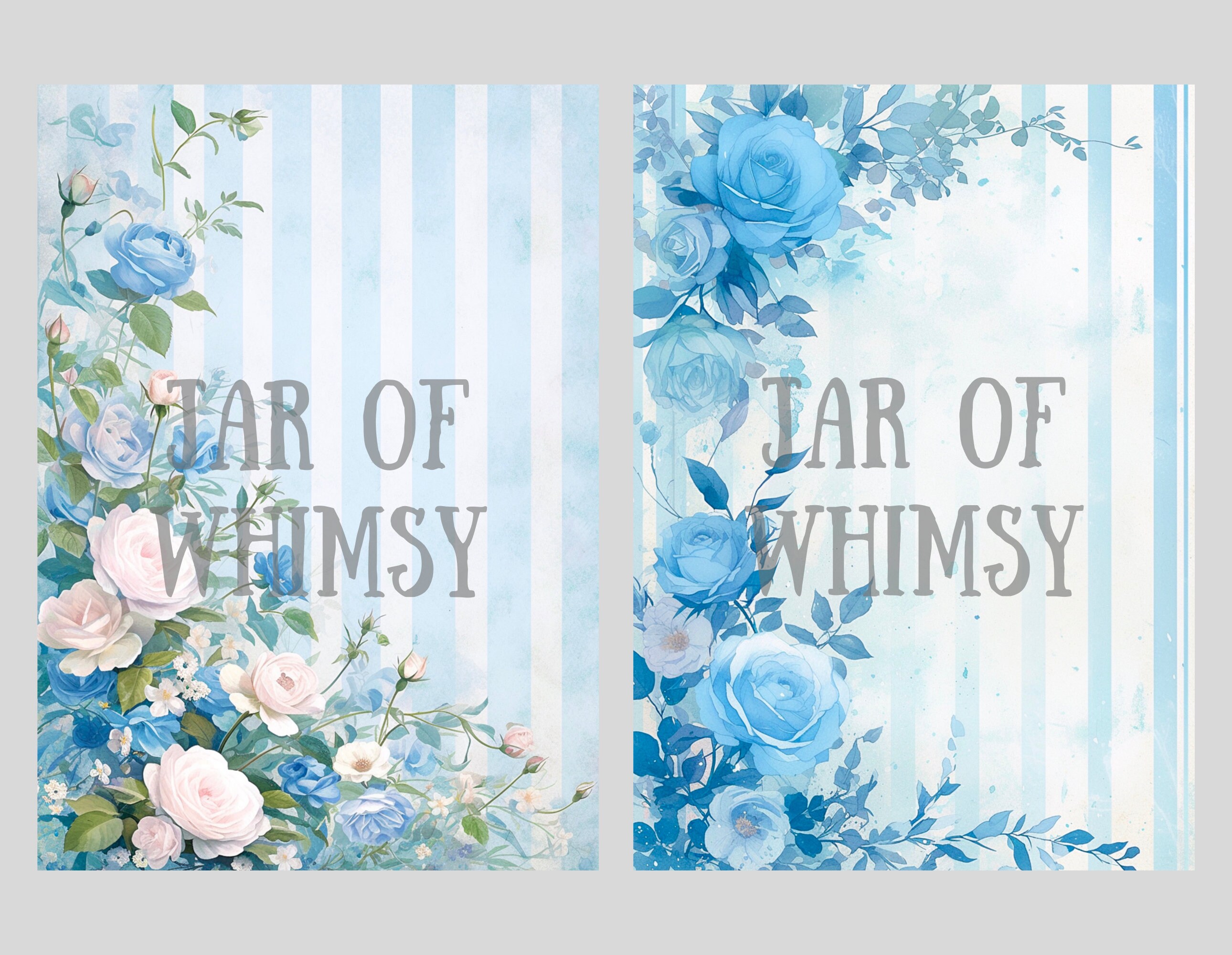 Watercolour Sky Blue Shabby Chic Papers Clipart Digital Paper JPG ...