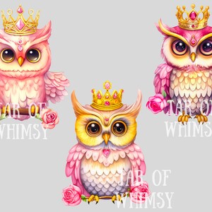 Watercolour Royal Owl Clipart Cartoon Fantasy Owl PNG Digital Image ...