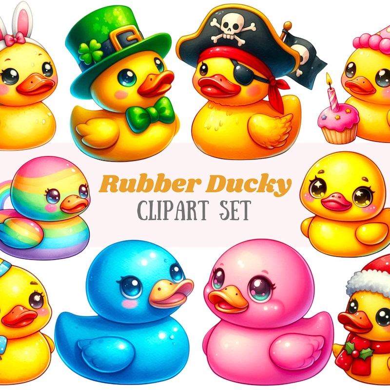Pink Rubber Ducky Print - Etsy
