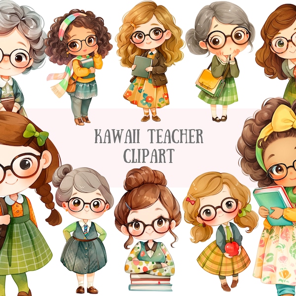 Teacher,clipart - Etsy
