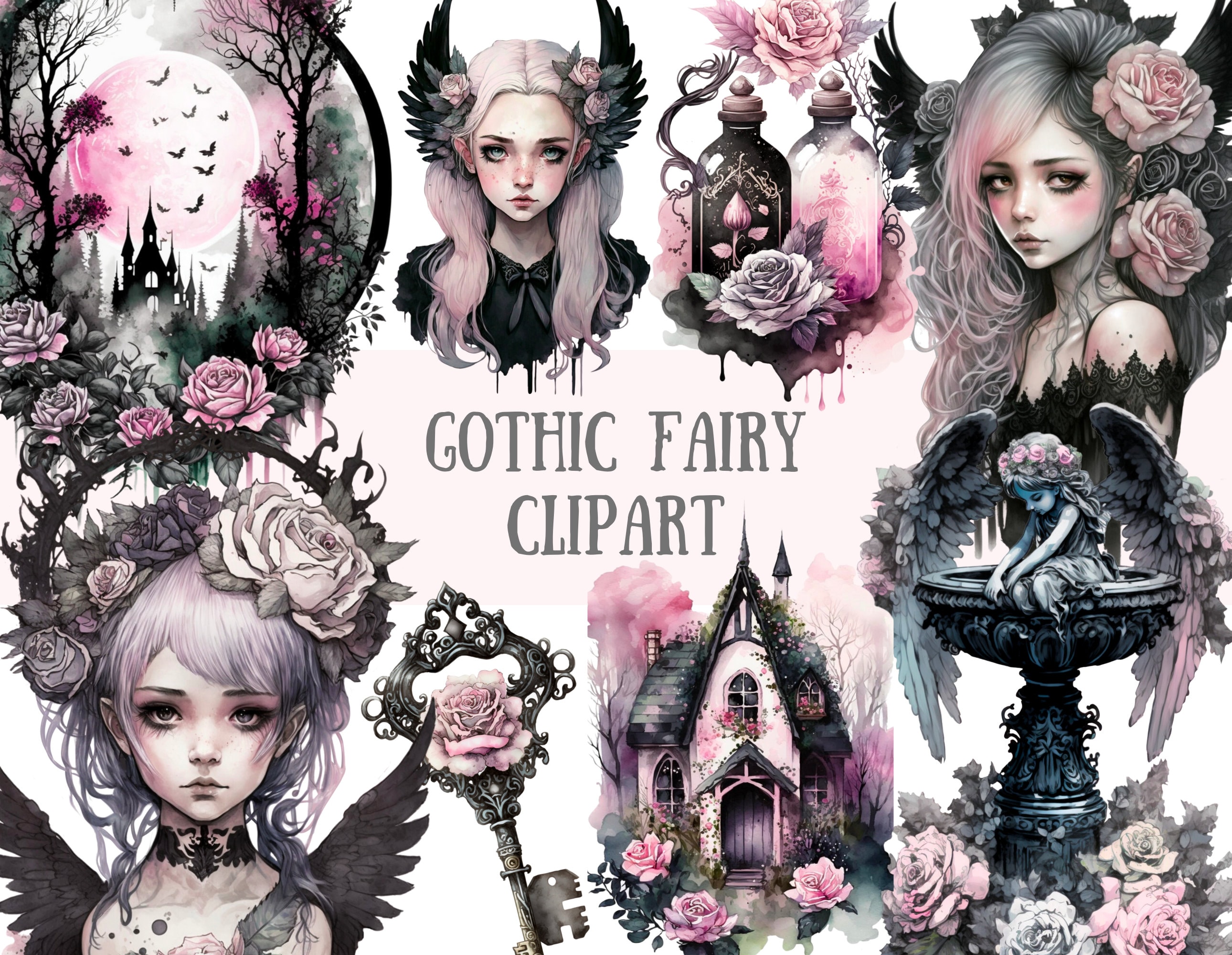Goth Fairy Clipart