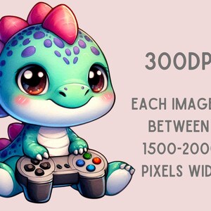 Watercolour Gaming Animal Clipart Video Game Controller PNG Digital ...