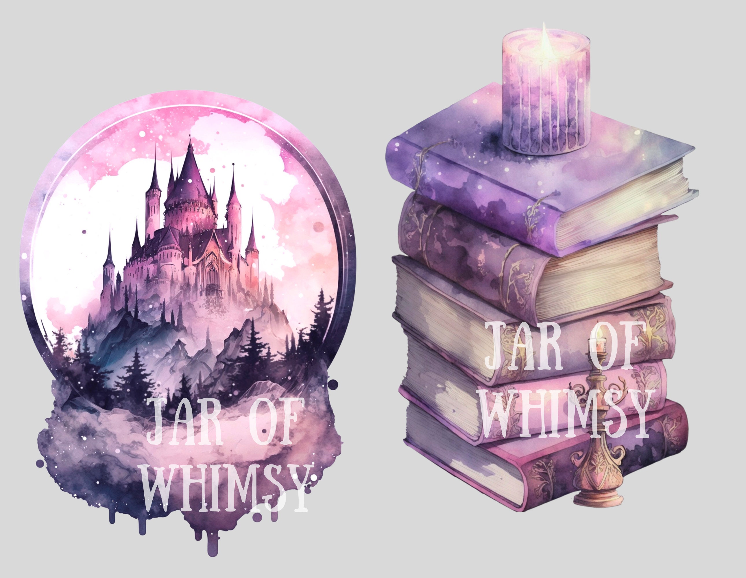 Watercolour Magic School Clipart Wizard Academy PNG Digital - Etsy