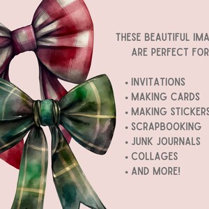Watercolour Tartan and Plaid Bows Clipart - Check Bow PNG Digital Image ...