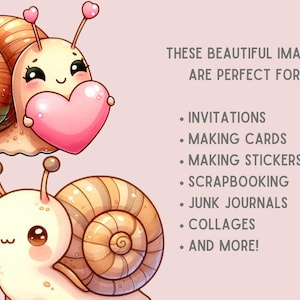 Watercolour Kawaii Snail Clipart Chibi Snail Mail PNG Digital Image ...