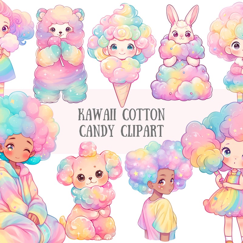 Cotton Candy Art - Etsy