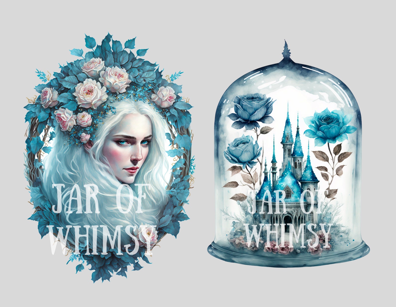 Watercolour Winter Princess Clipart - Ice Fantasy PNG Digital Image ...